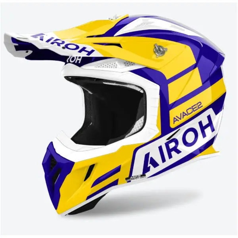Airoh Aviator Ace 2 Sake Gloss Yellow - Premium Motorcycle Helmets ...