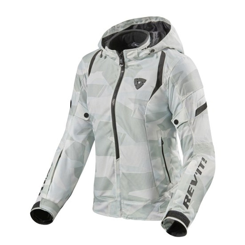 Revit Flare 2 Ladies Textile Jacket Camo Grey / White - Premium ...